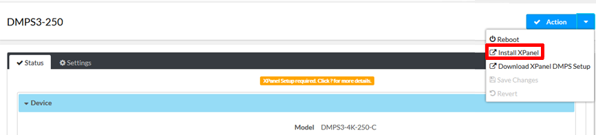DM-MD64x64/128x128: Desktop XPanel Setup Instructions