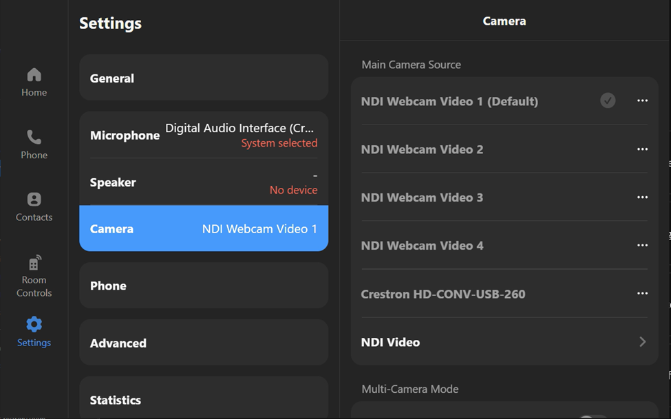 Crestron 1 Beyond Cameras: Connect NDI® Cameras to a Zoom Room® System